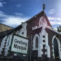 Geelong's historic mosque reopens two years after deliberately-lit fire